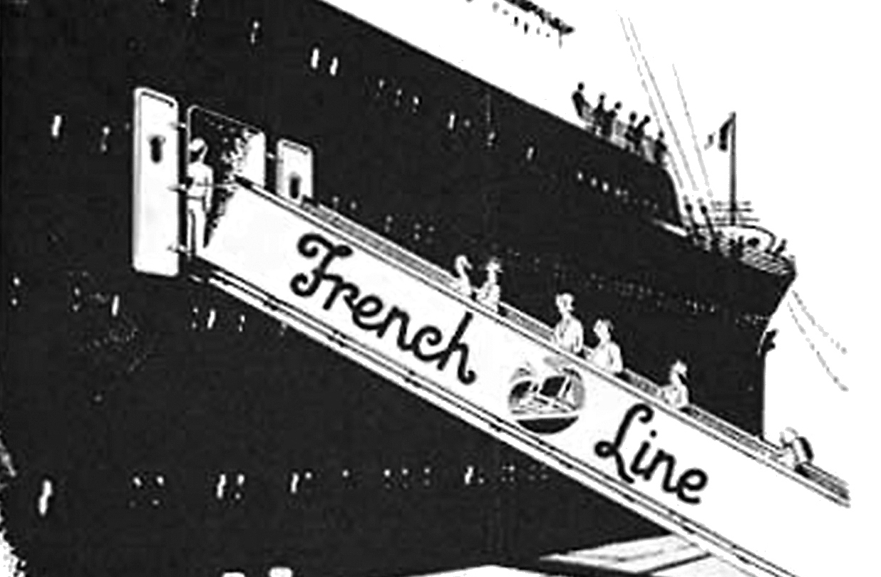A hardback book detailing French Line – the company and its ships